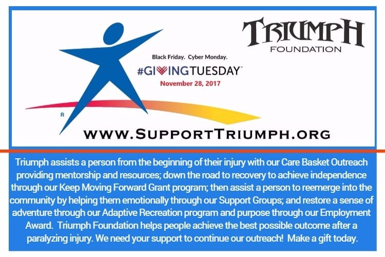 #GivingTuesday November 28, 2017 | Triumph Foundation