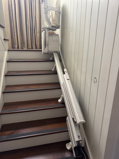 Stannah Lift – Straight Rail Stairlift 2 Chairs | Triumph Foundation